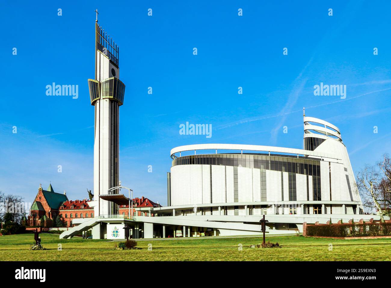 The Divine Mercy Sanctuary, Roman Catholic basilica dedicated to Divine Mercy devotion, as the ...