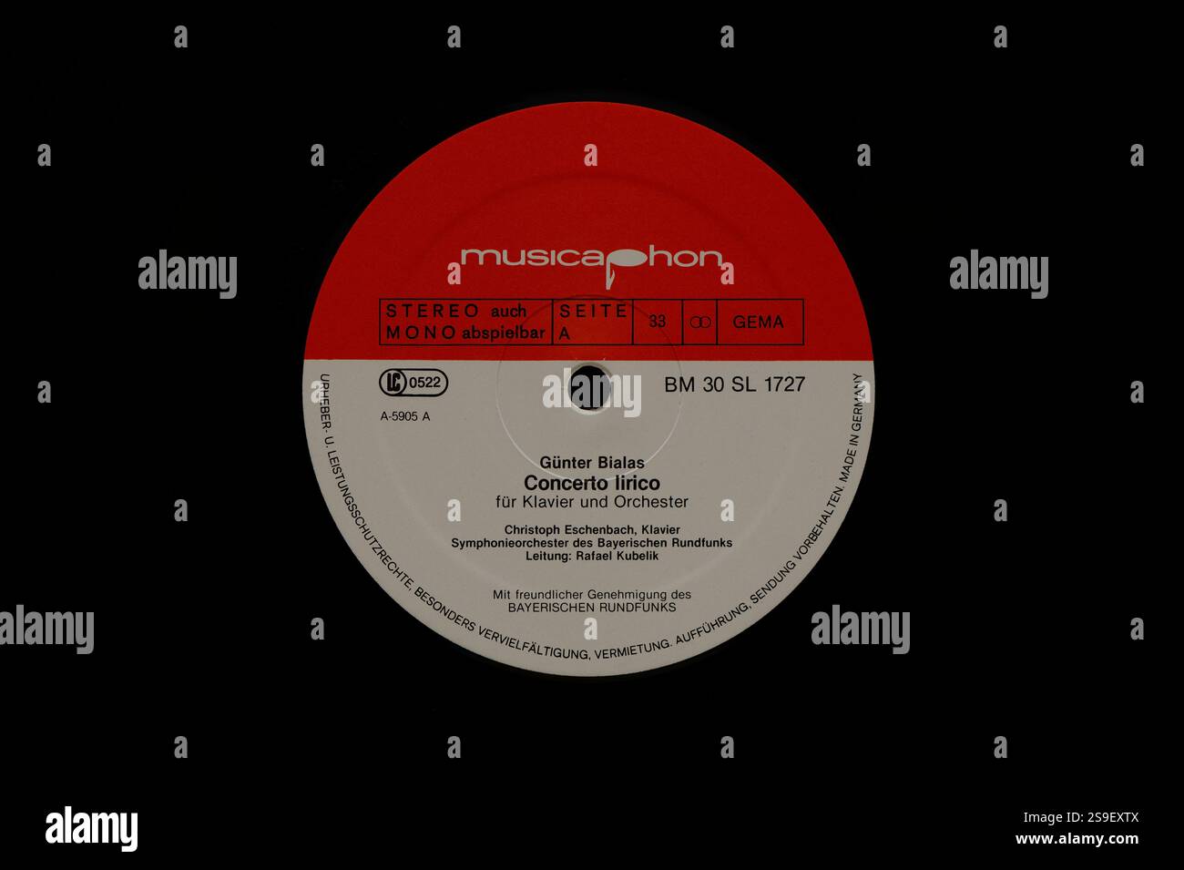 Vinitage Record Label, Günther Bialas, Concerto lirico, Musicaphon ...