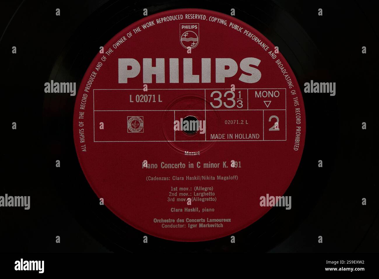 Vinitage Record Label, Clara Haskil, Wolfgang Amadeus Mozart, Philips ...