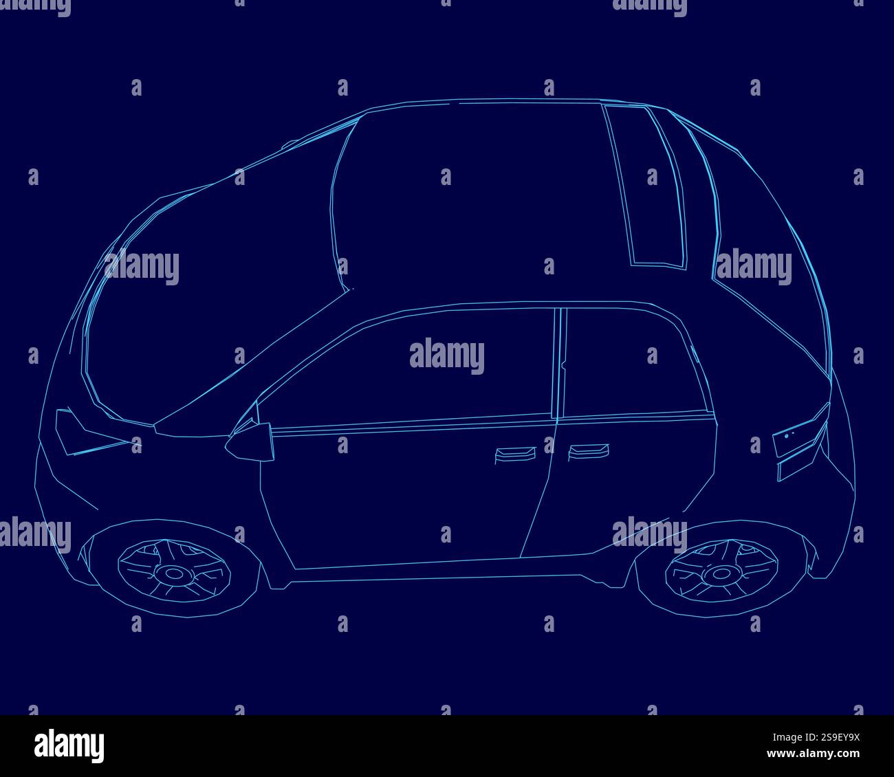 Car outline transparent Stock Vector Images - Alamy