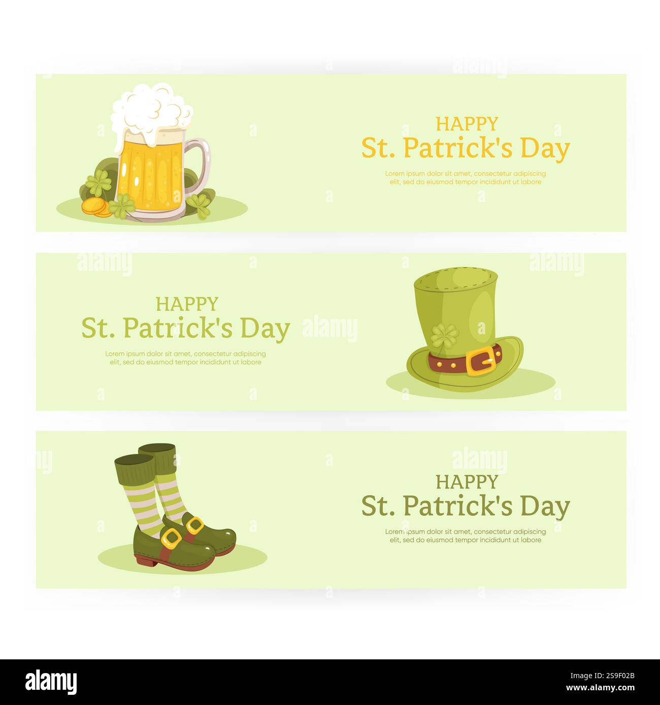 Irish postcards Stock Vector Images - Alamy