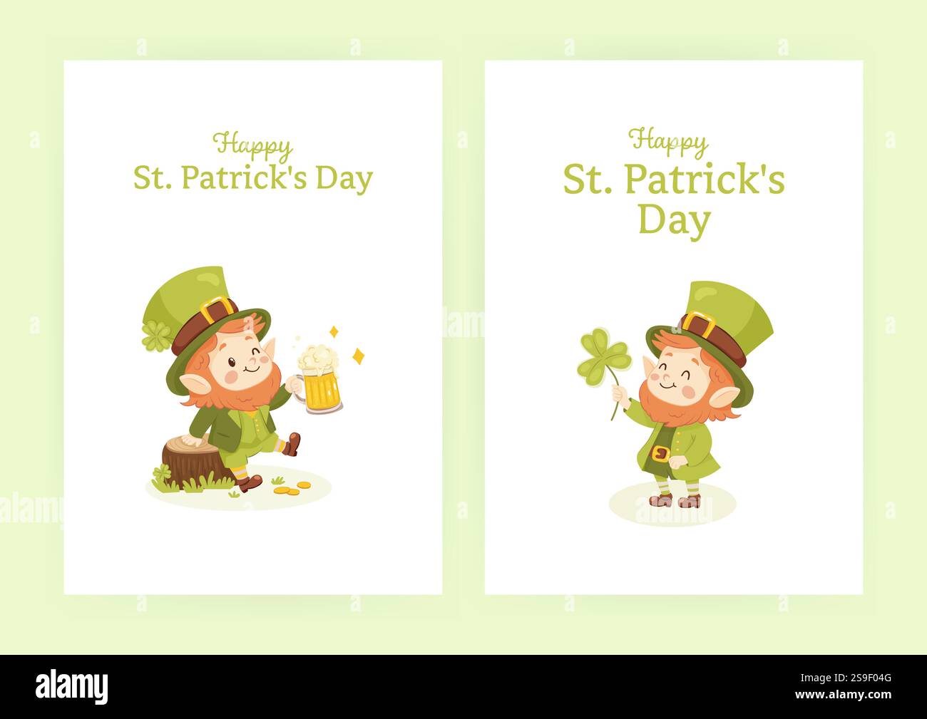 St. patricks day. Set of banners, Posters postcards, different formats ...
