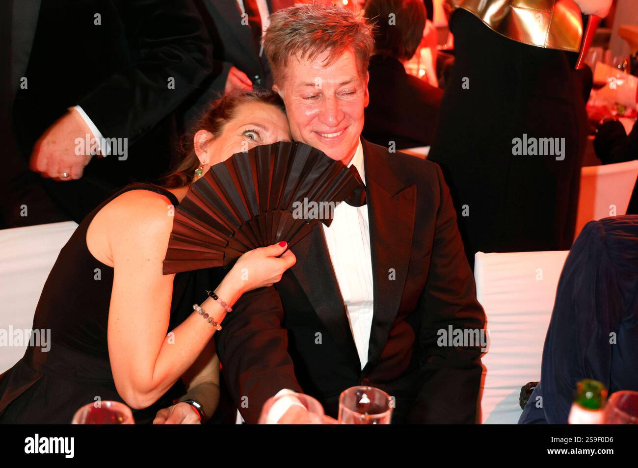 Tobias Moretti mit Ehefrau Julia Moretti beim 49. Deutschen Filmball 2025 im Hotel Bayerischer ...