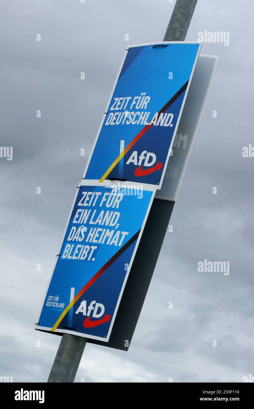AfD Alternative für Deutschland - Wahlplakate zur vorgezogenen ...