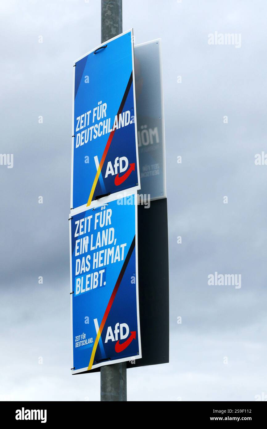 AfD Alternative für Deutschland - Wahlplakate zur vorgezogenen ...