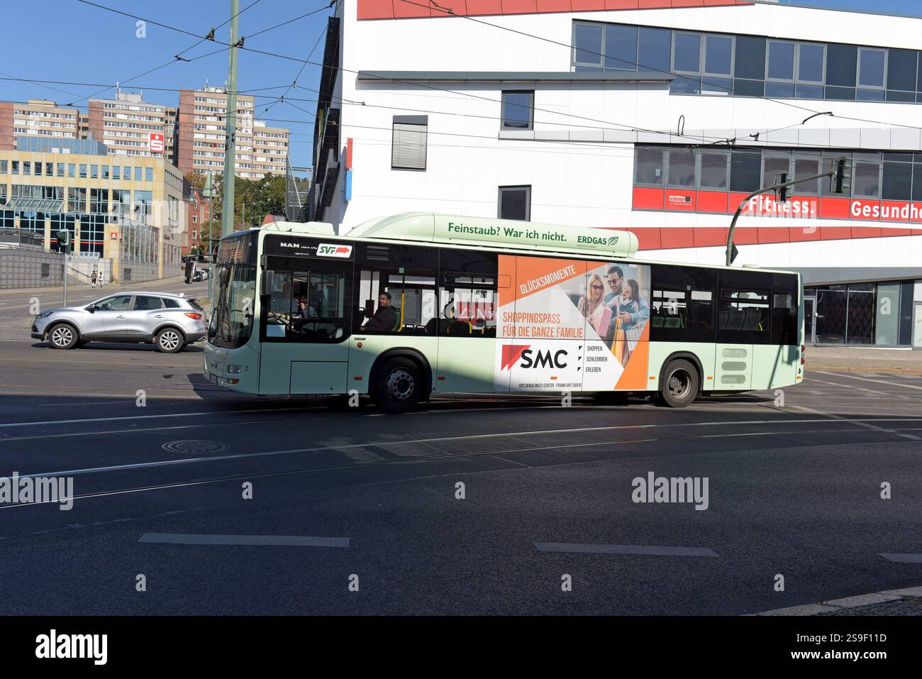 An MAN natural gas powered city bus operating in Frankfurt (Oder ...
