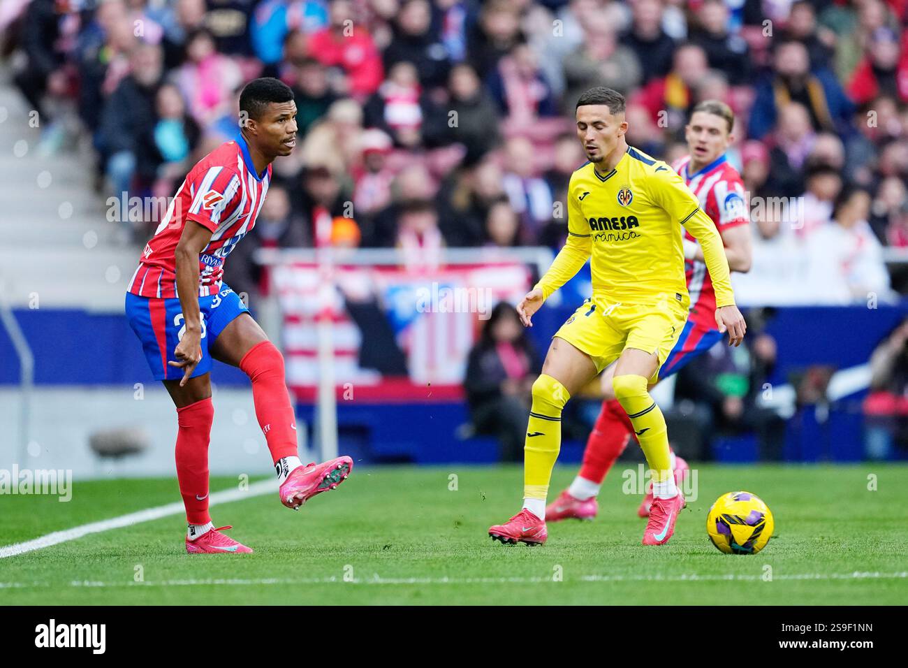 Reinildo Mandava of Atletico de Madrid during the Spanish championship ...