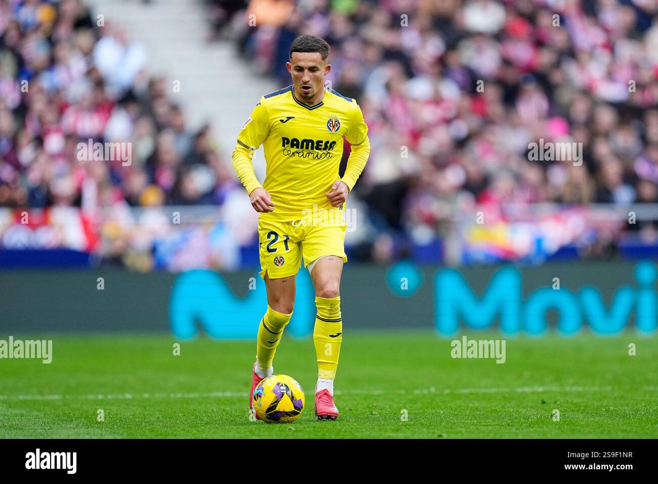 Yeremy Pino of Villarreal during the Spanish championship La Liga ...