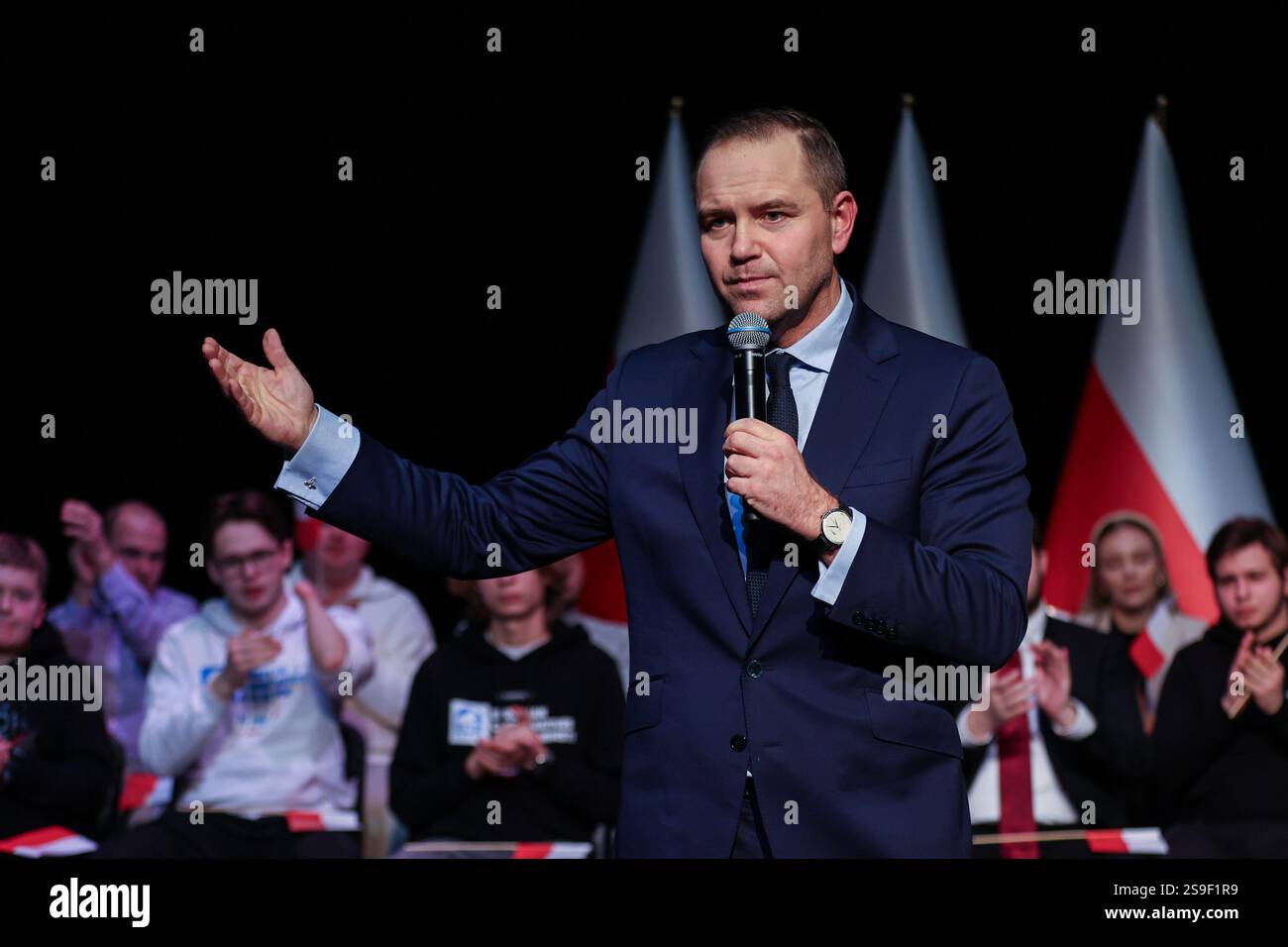 January 21, 2025, Wieliczka, Poland: Karol Nawrocki, candidate for the 2025 presidential ...