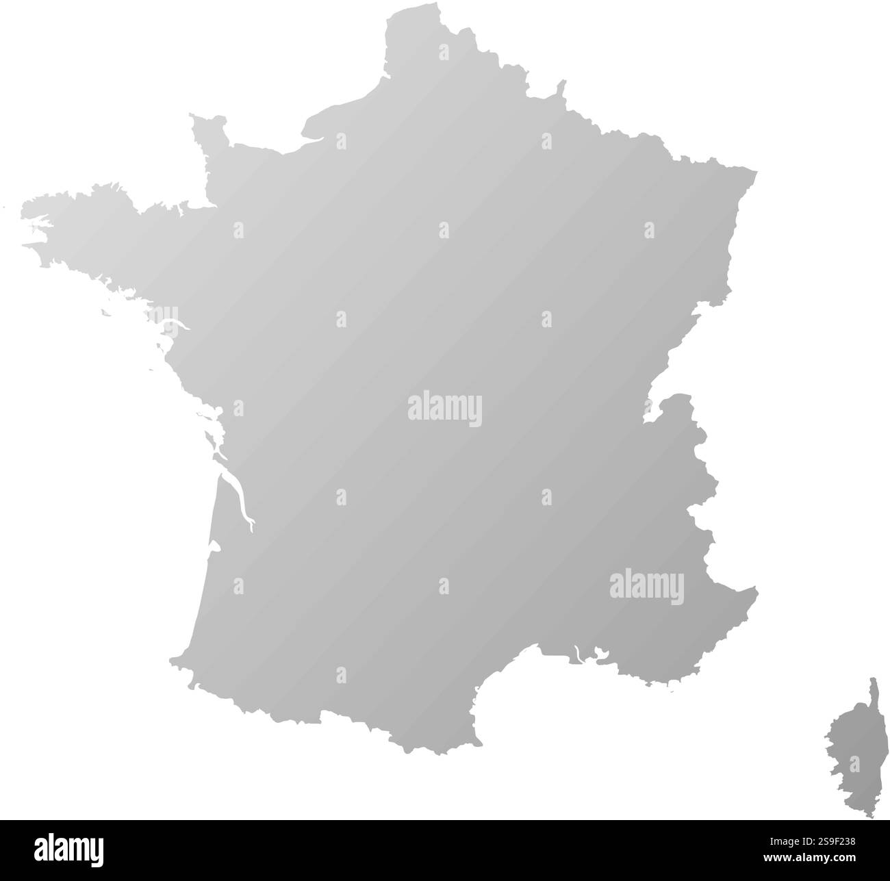 Map of France, filled with a linear gradient Stock Vector Image & Art ...