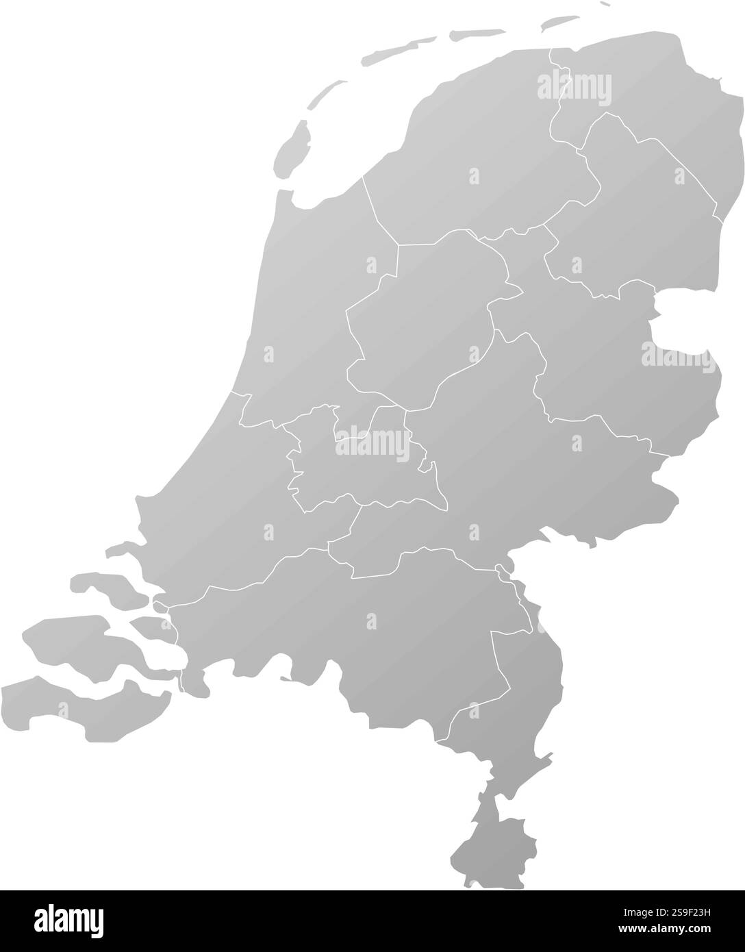 Map of Netherlands, filled with a linear gradient Stock Vector Image & Art - Alamy