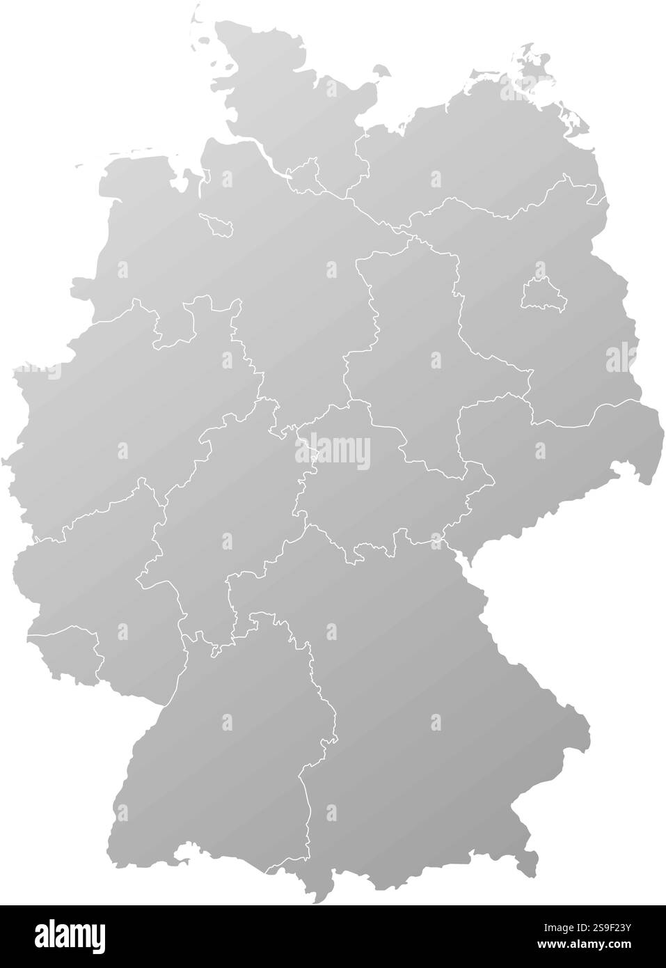 Map of Germany, filled with a linear gradient Stock Vector Image & Art ...