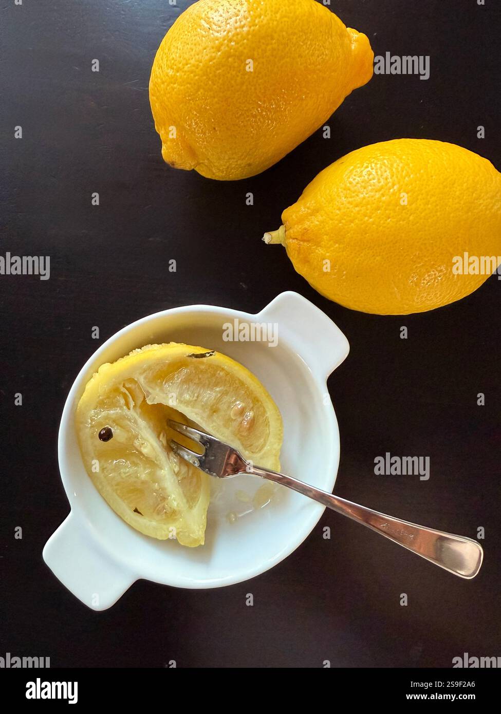 Preserved, salted canned lemons, lemon pickle. Moroccan cuisine Stock ...