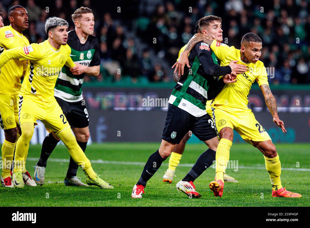 Iván Fresneda defender of Sporting CP with Gustavo Garcia during the ...