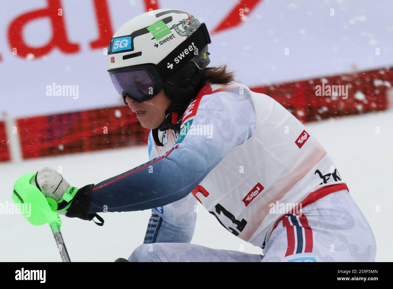KITZBUEHEL, AUSTRIA - JANUARY 26: Alexander Steen Olsen of Norway ...