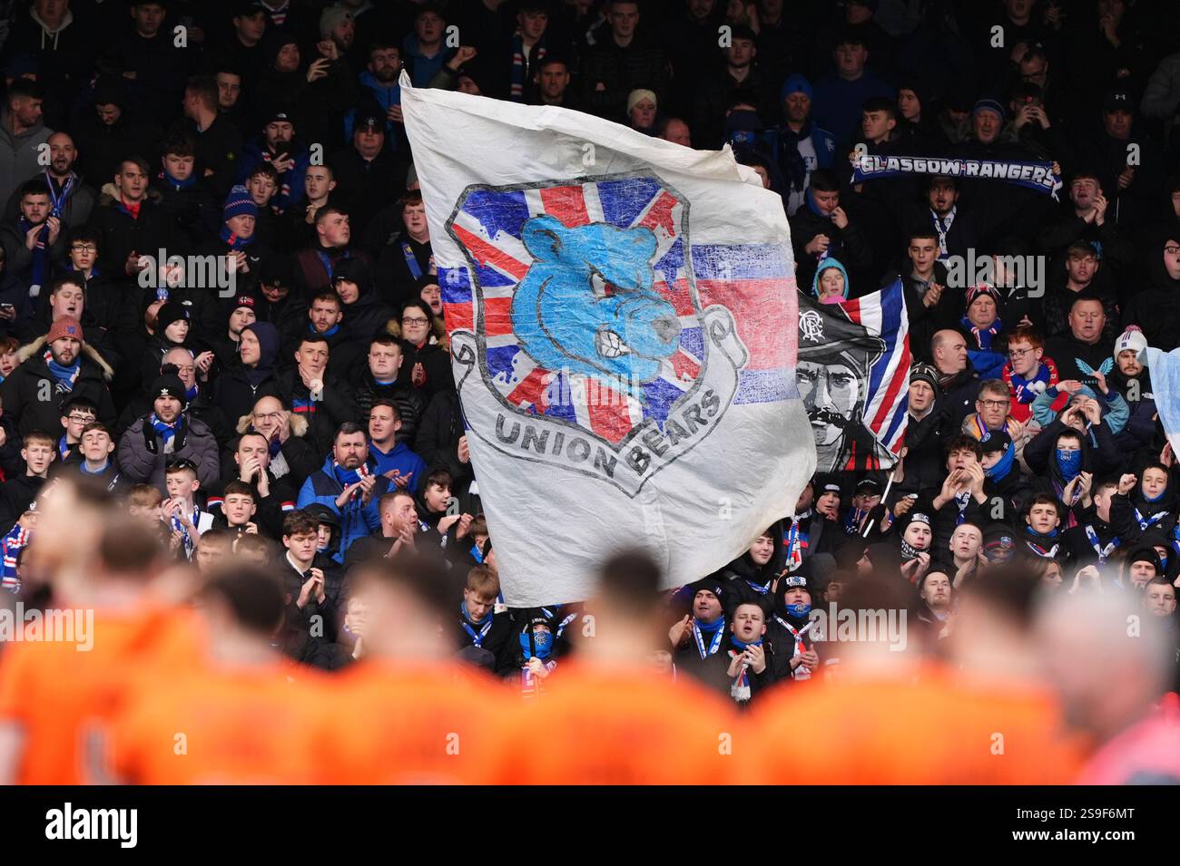 Tannadice fans flag hi-res stock photography and images - Alamy