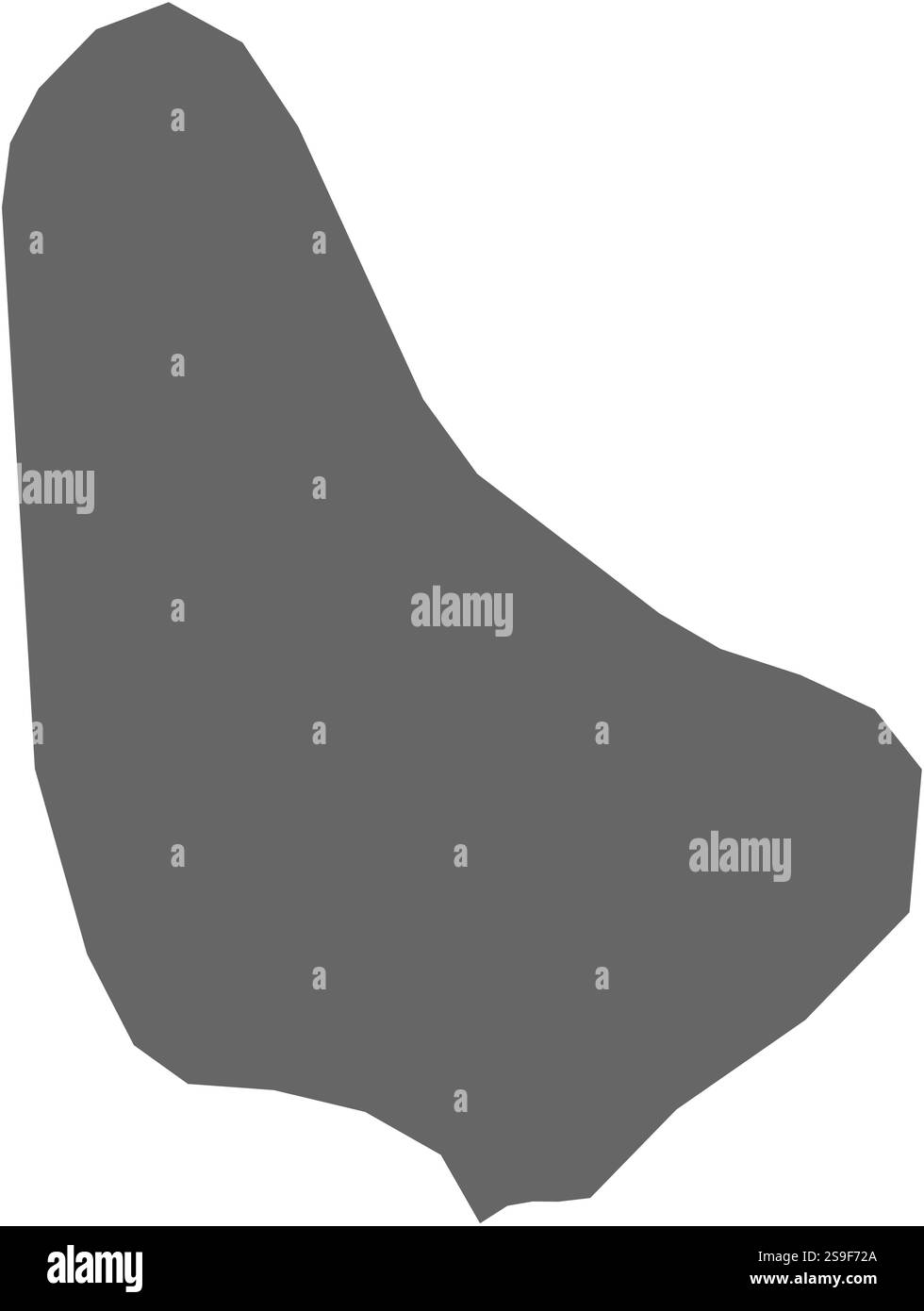 Barbados map outline silhouette Black and White Stock Photos & Images ...