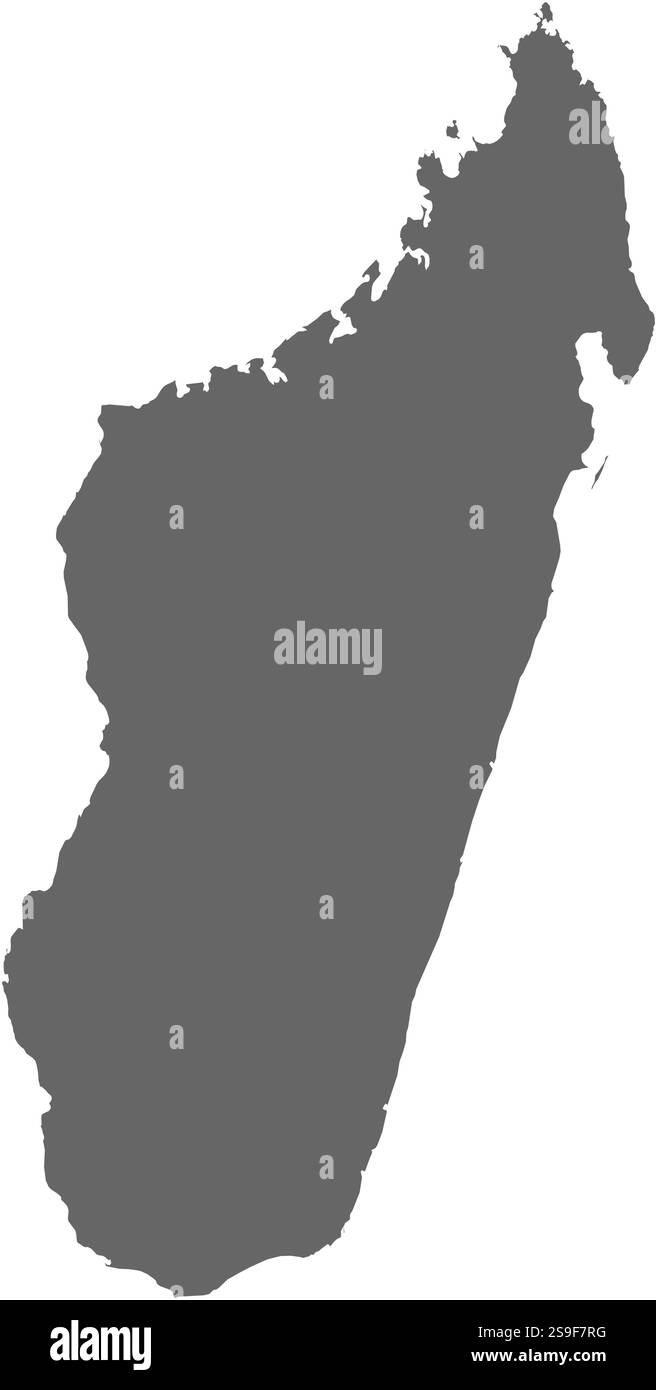 Simple outline map madagascar hi-res stock photography and images - Alamy