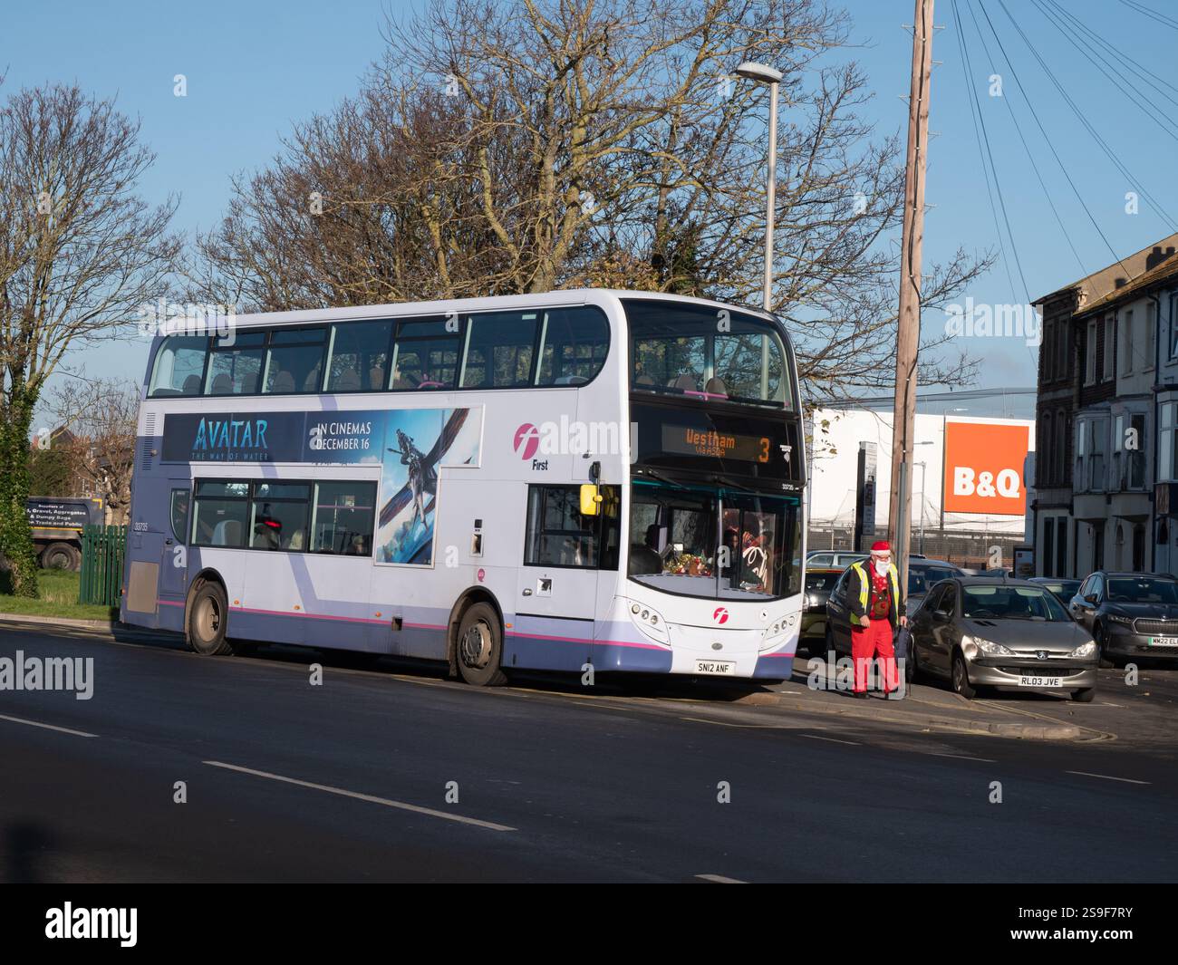 Bus in Weymouth Dorset Stock Photo - Alamy