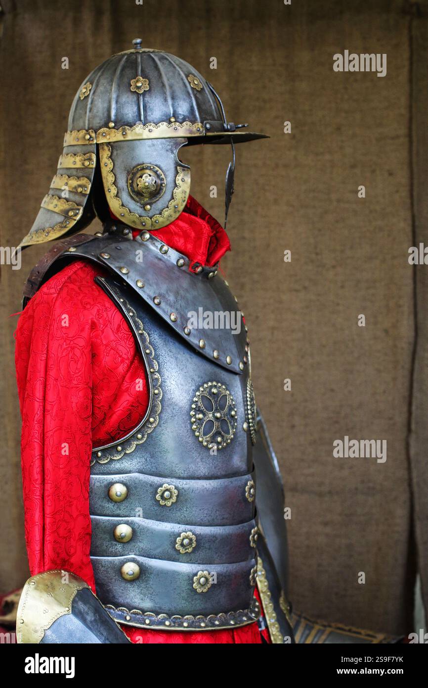 The Polish Hussars suit of armour, Krakow, Poland Stock Photo - Alamy
