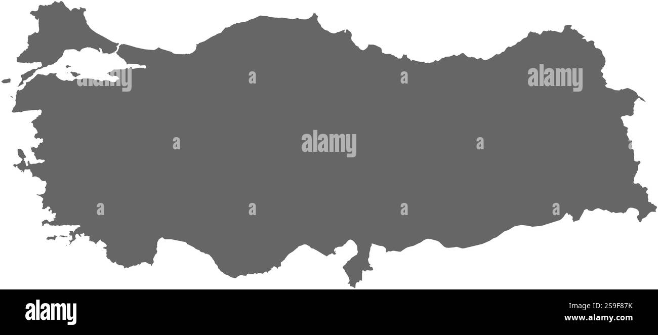 Turkey europe country map Black and White Stock Photos & Images - Alamy
