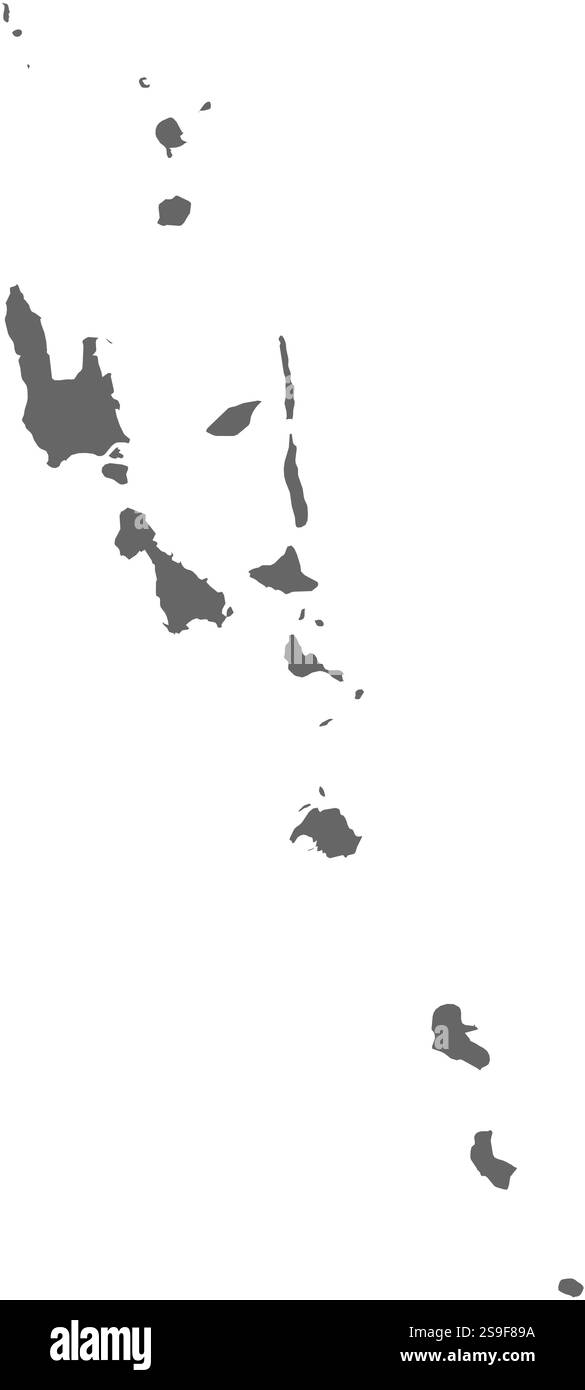 Map of Vanuatu as a dark area Stock Vector Image & Art - Alamy