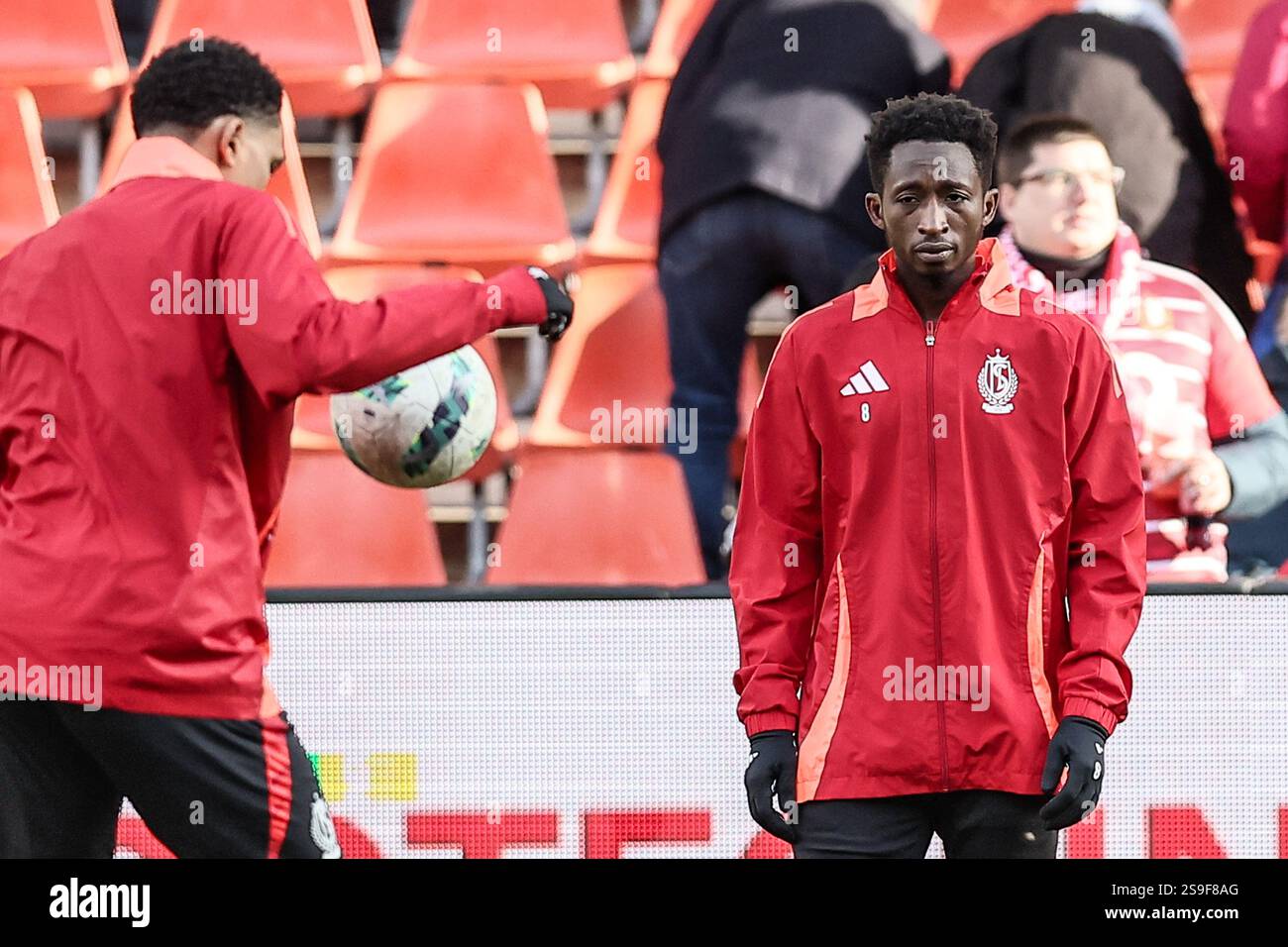 Standard's Jean Thierry Lazare Amani pictured before a soccer match ...
