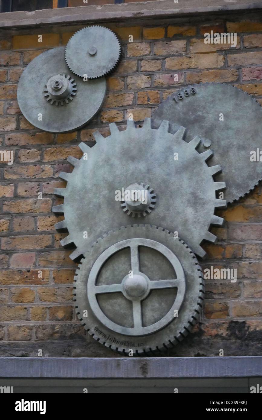 Power Station - Cogs sculpture, inspired by salvage from the original ...