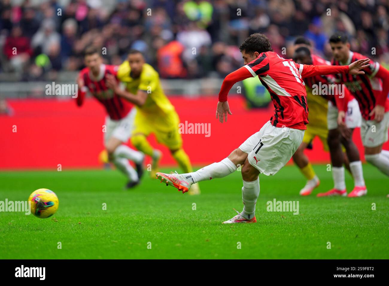 AC Milan's Christian Pulisic scores the goal 1-1 during the Serie A ...
