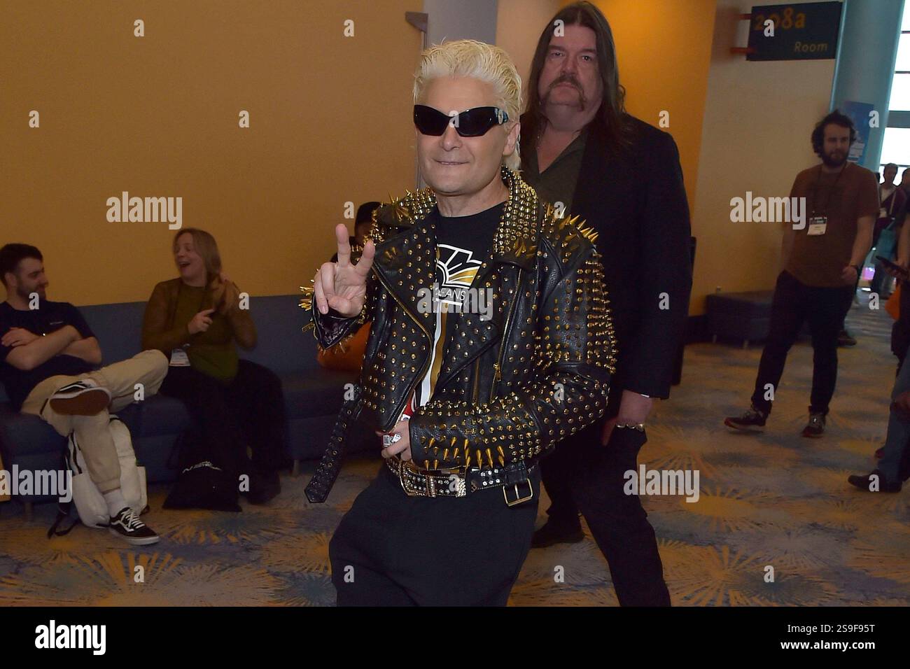 Corey Feldman auf der Musikmesse NAMM Show 2025 im Anaheim Convention Center. Anaheim, 25.01. ...