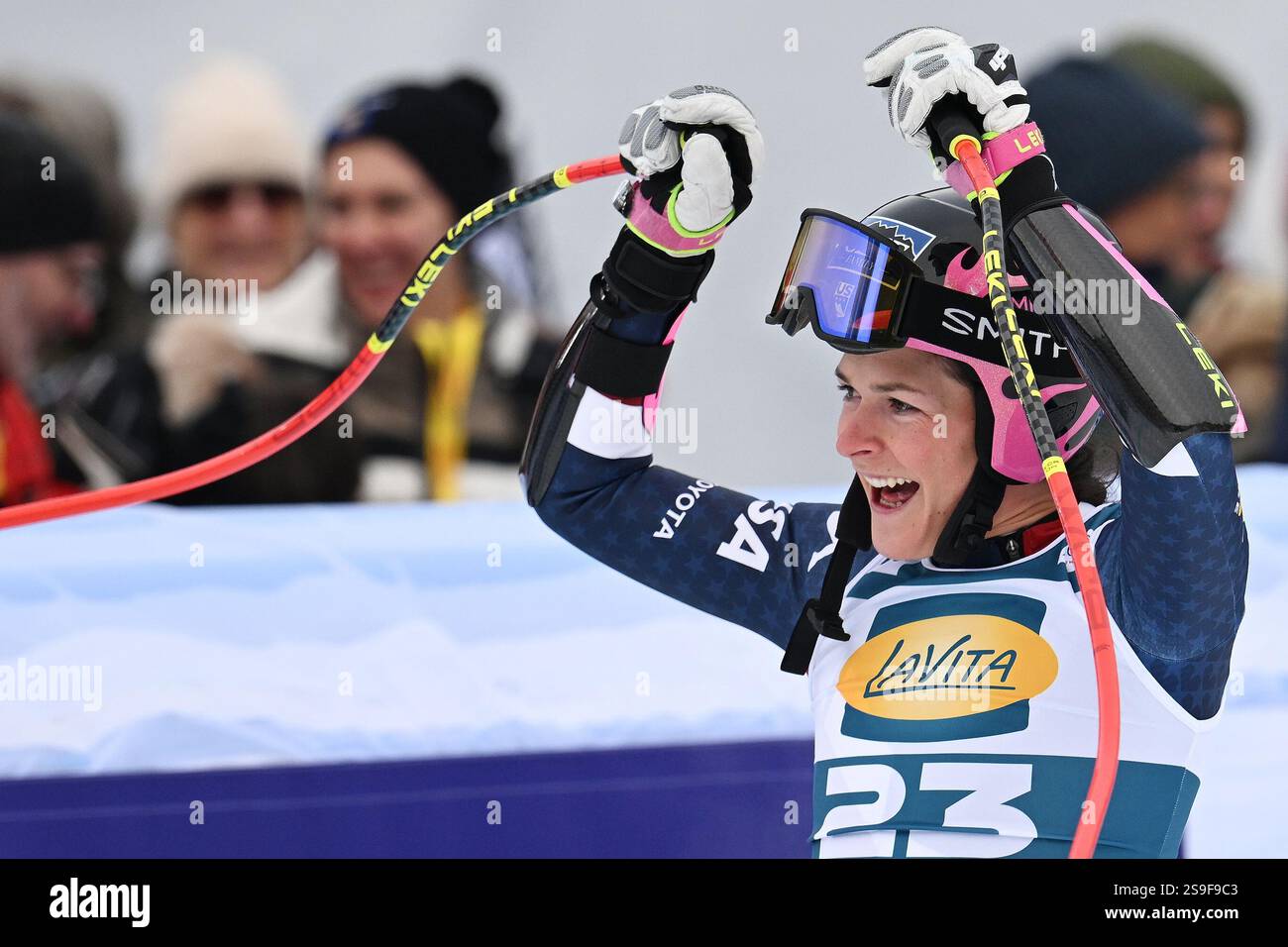 26 January 2025, Bavaria, Garmisch-Partenkirchen: Alpine skiing, World ...