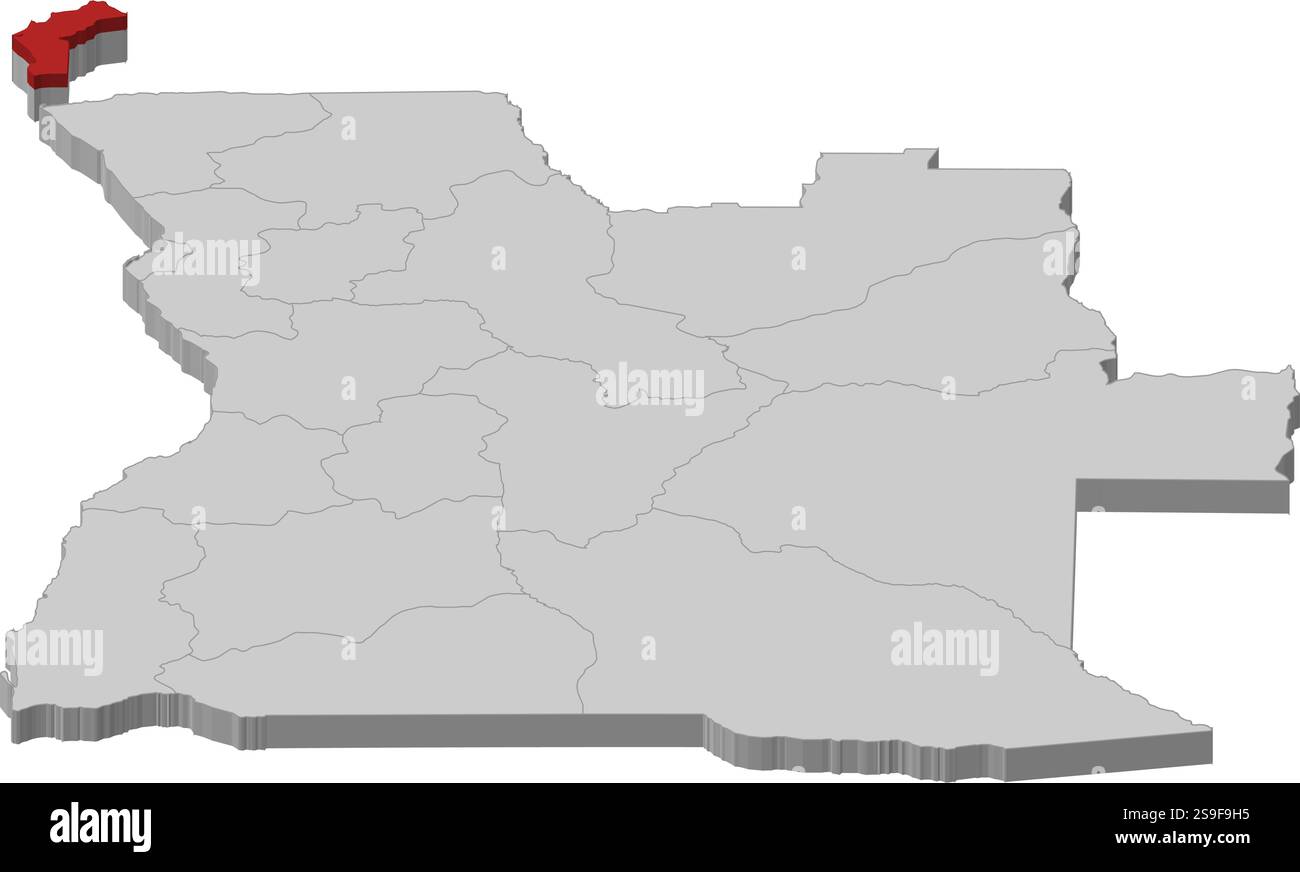 Political map cabinda province hi-res stock photography and images - Alamy