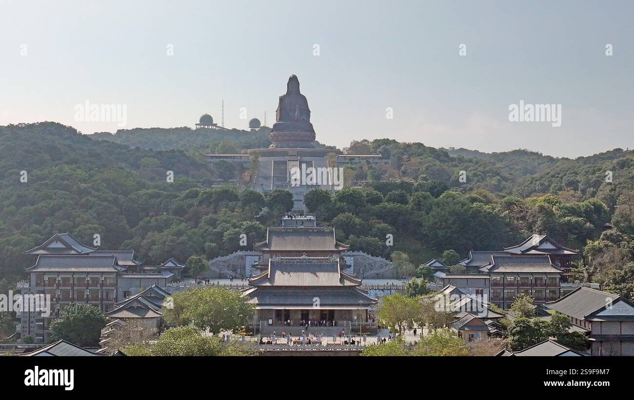 FOSHAN, CHINA - JANUARY 25, 2025 - The world's highest Nanhai Guanyin ...