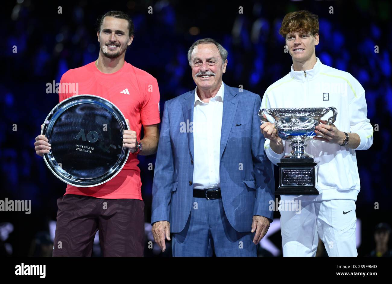 Melbourne, Australia. 26th Jan, 2025. Alexander Zverev of Germany and ...
