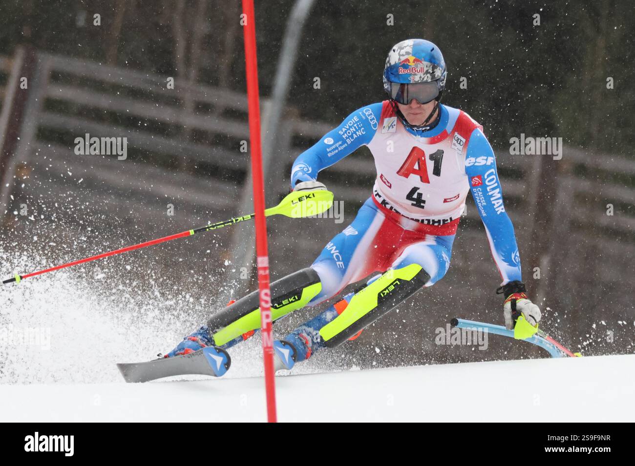 KITZBUEHEL, AUSTRIA - JANUARY 26: Clement Noel of France during the ...