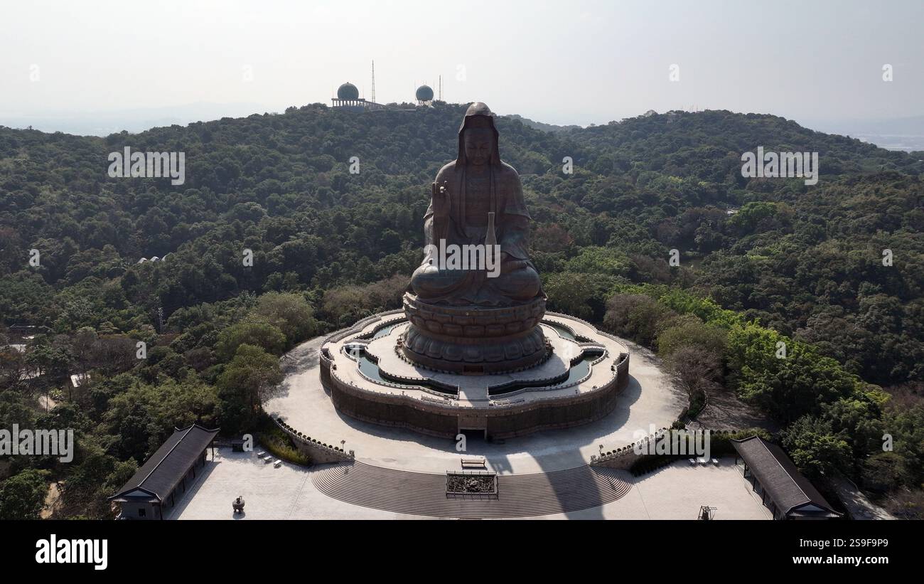 FOSHAN, CHINA - JANUARY 25, 2025 - The world's highest Nanhai Guanyin ...