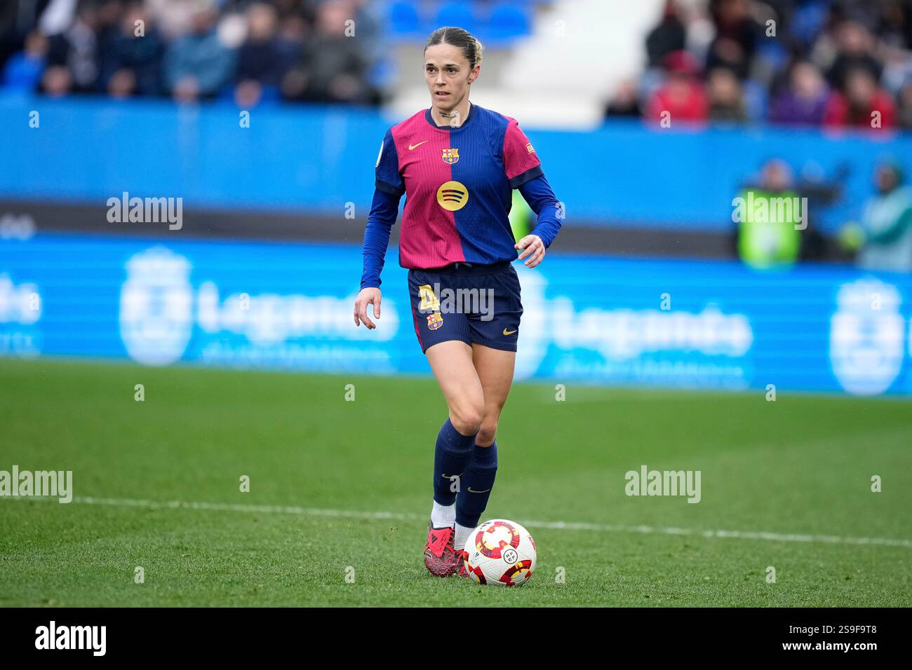 Mapi Leon of FC Barcelona in action during the Spanish Women SuperCup ...