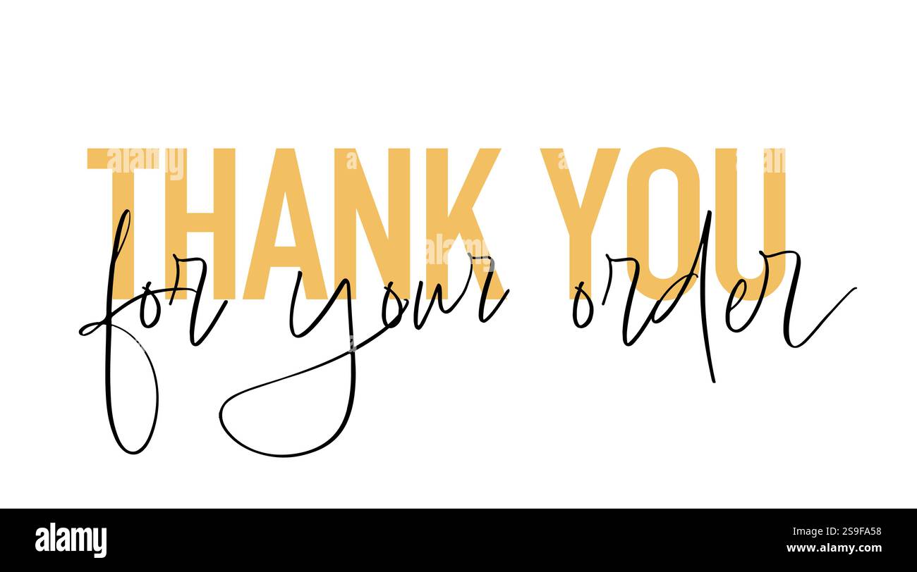 Thank You for Your Order quote card. Modern, simple, minimal ...