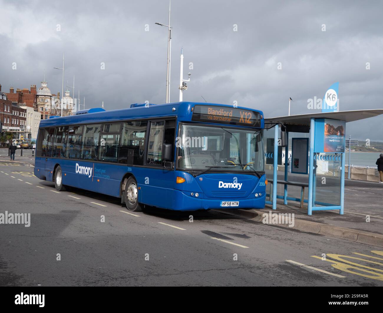 Damory Scania Omnicity single deck bus on Weymouth Esplanade Stock ...