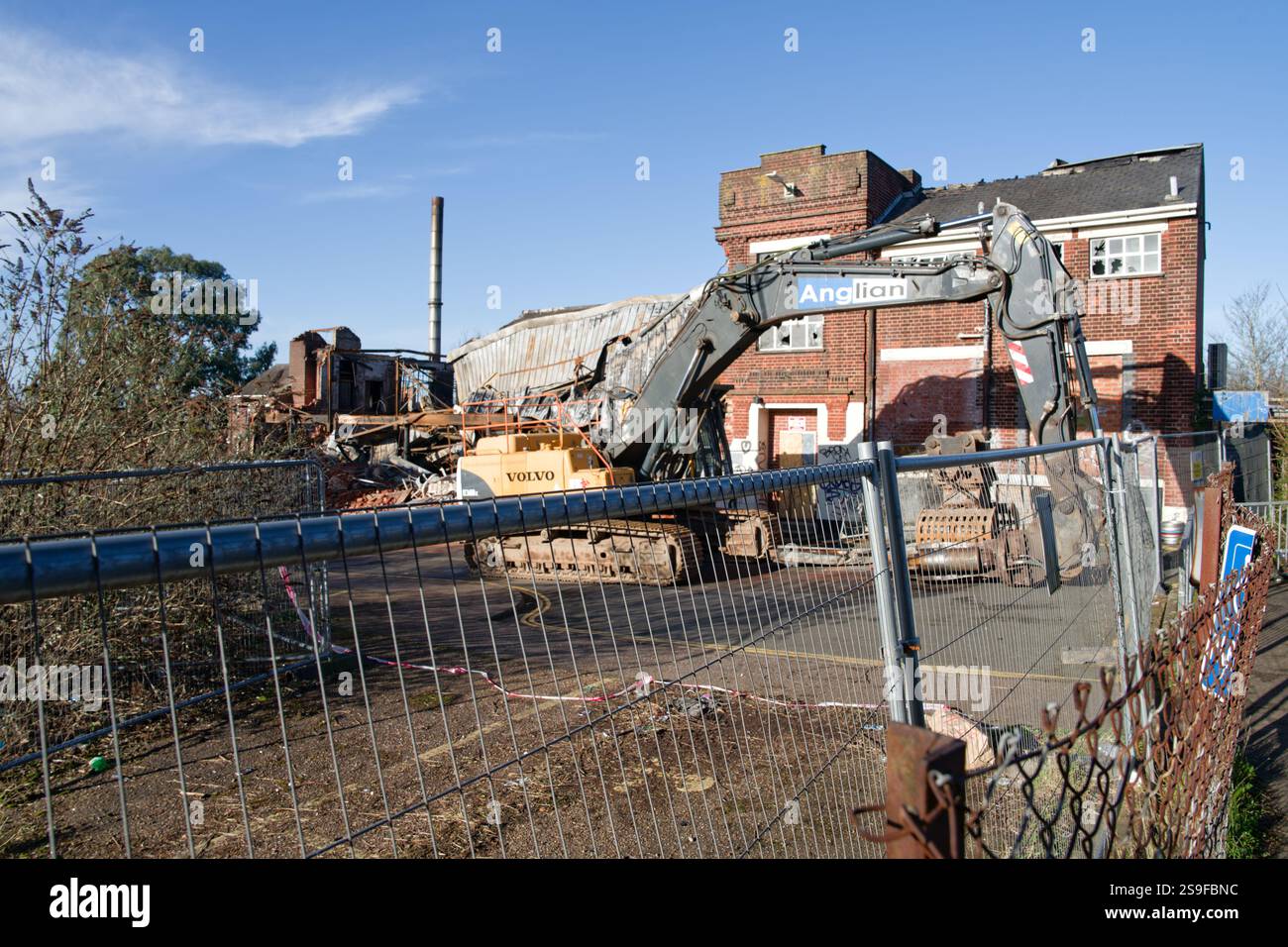 Burned-out ruins of Van Dal shoemakers, the last shoe factory in ...