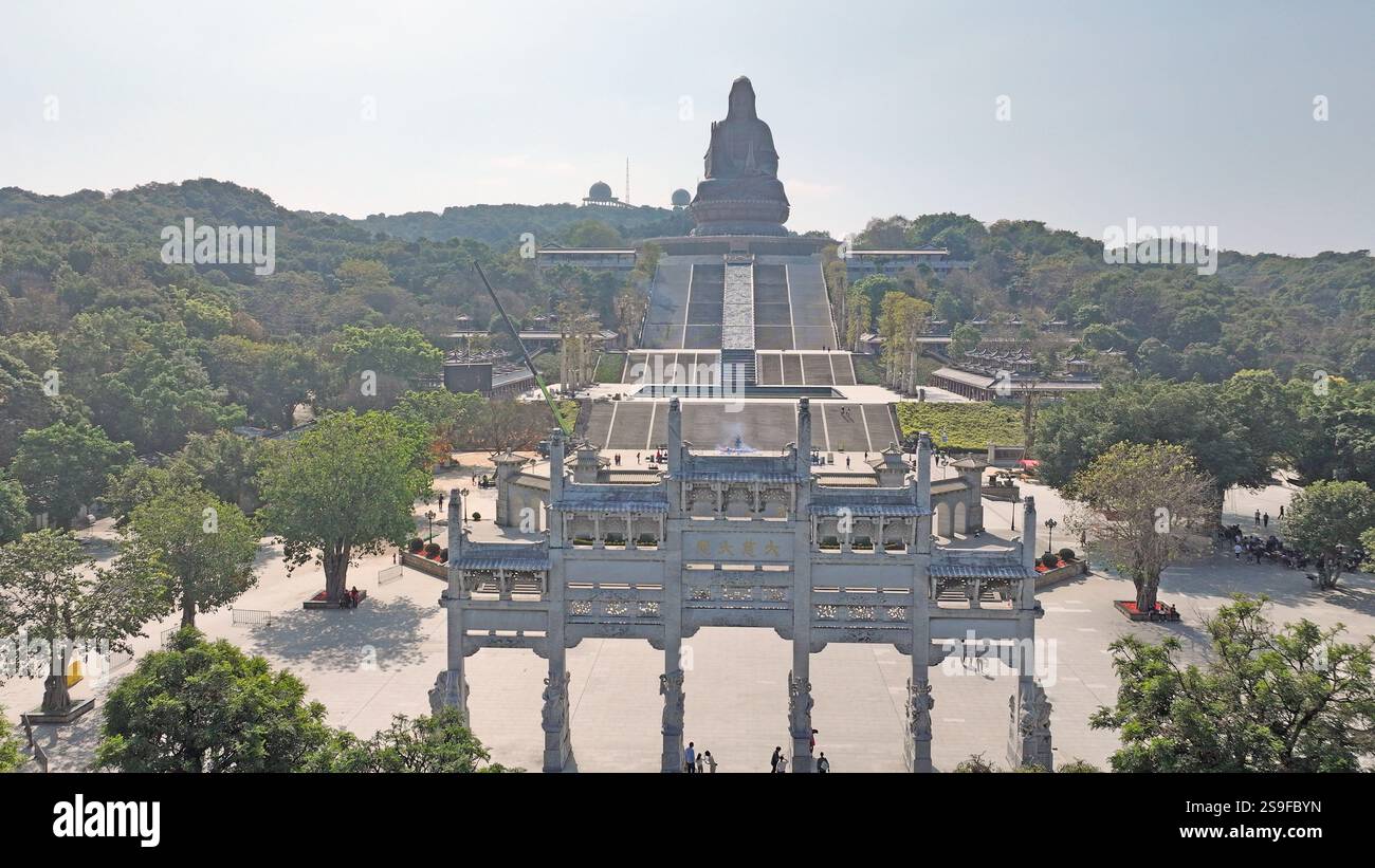 FOSHAN, CHINA - JANUARY 25, 2025 - The world's highest Nanhai Guanyin ...