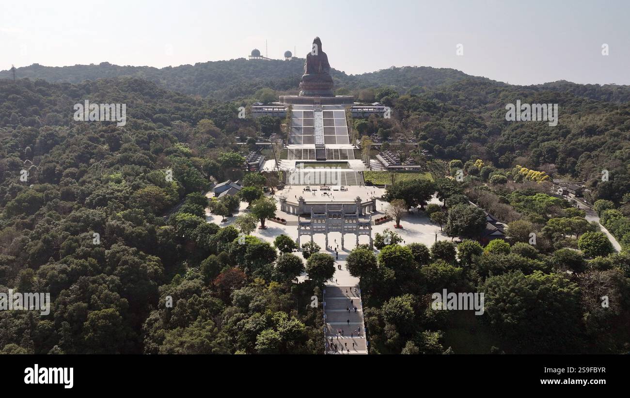 FOSHAN, CHINA - JANUARY 25, 2025 - The world's highest Nanhai Guanyin ...
