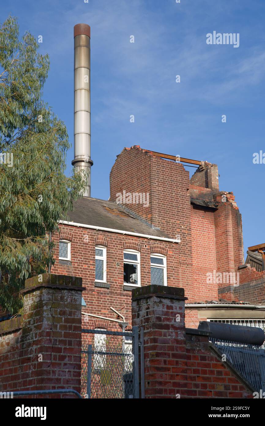 Burned-out ruins of Van Dal shoemakers, the last shoe factory in ...