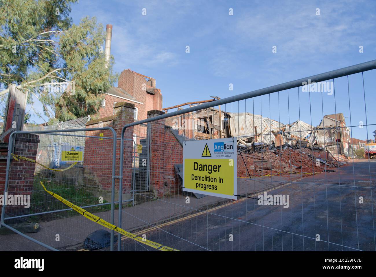 Burned-out ruins of Van Dal shoemakers, the last shoe factory in ...