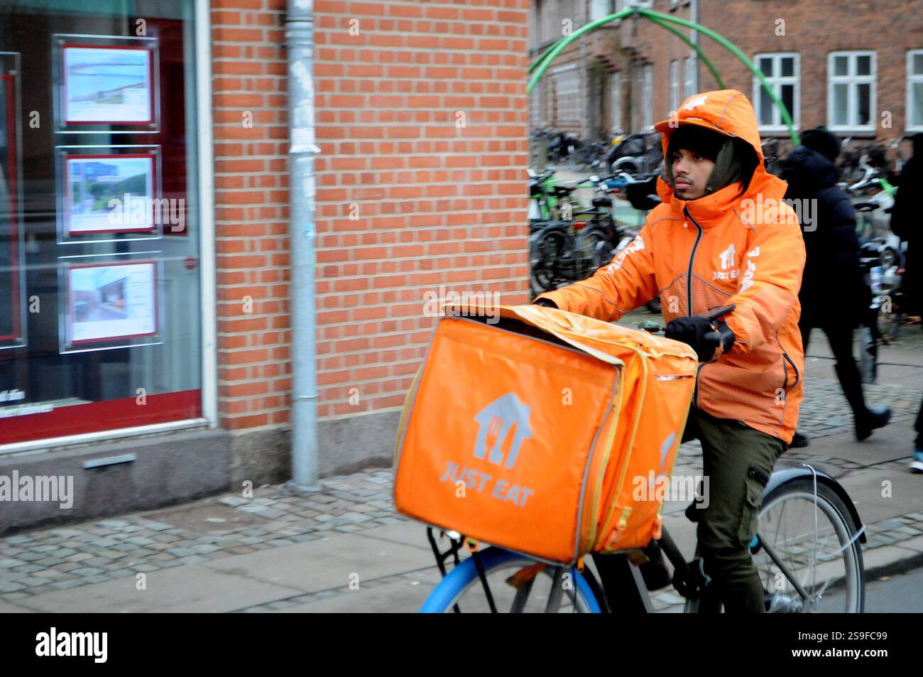 Copenhagen, Denmark /26 january...2025/.door dash Just eat food ...