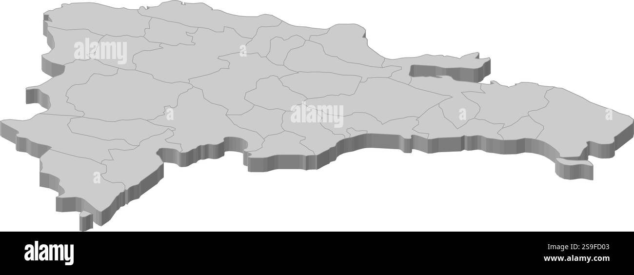 Map dominican republic borders Stock Vector Images - Alamy