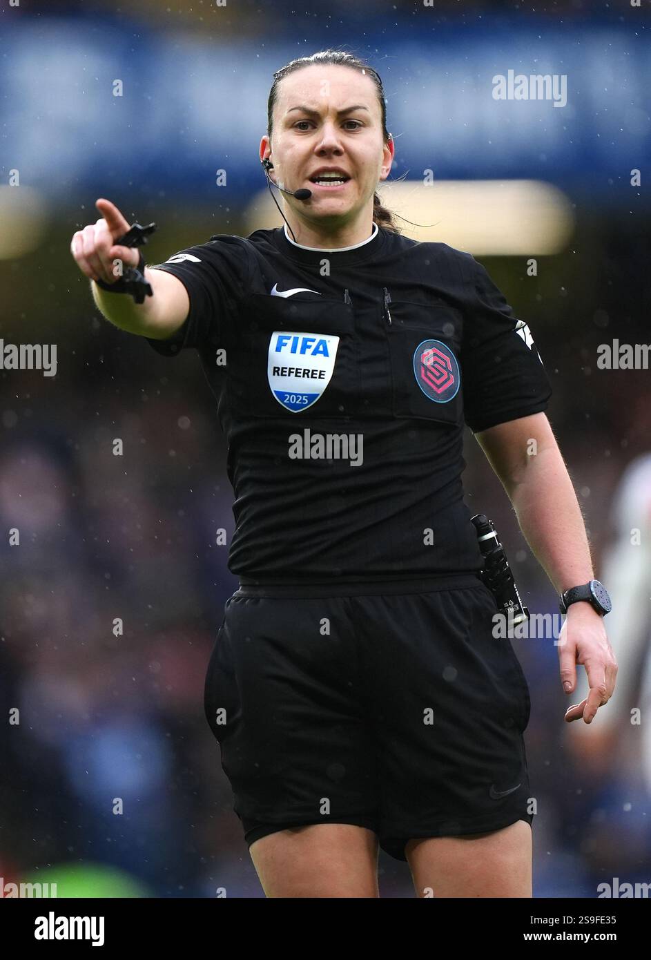 Referee Emily Heaslip during the Barclays Women's Super League match at ...