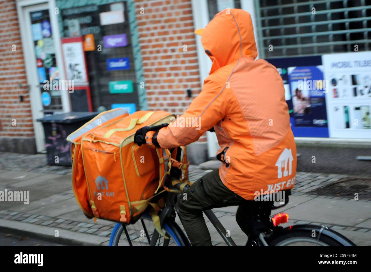 Copenhagen, Denmark /26 january...2025/.door dash Just eat food ...