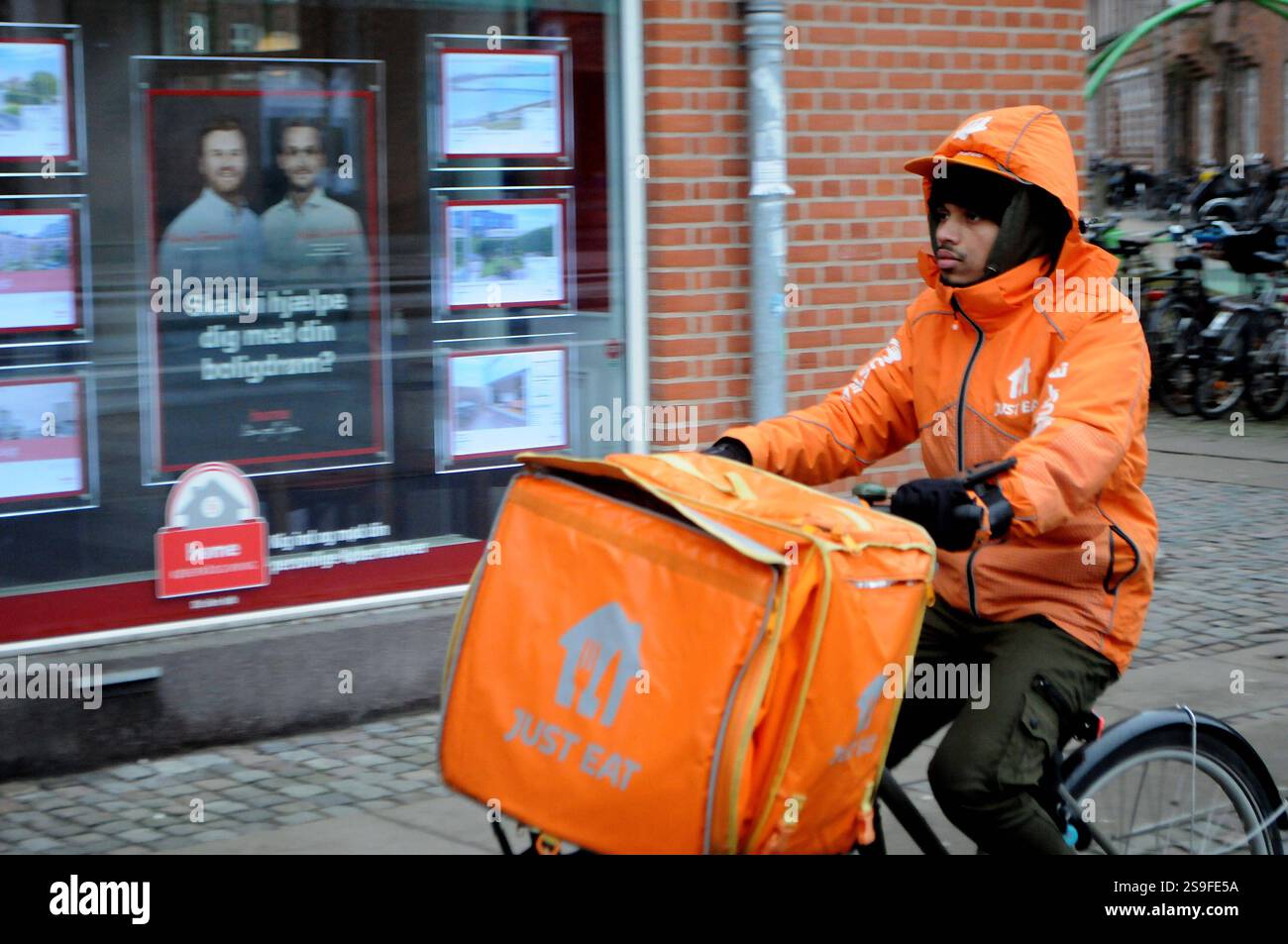 Copenhagen, Denmark /26 january...2025/.door dash Just eat food ...
