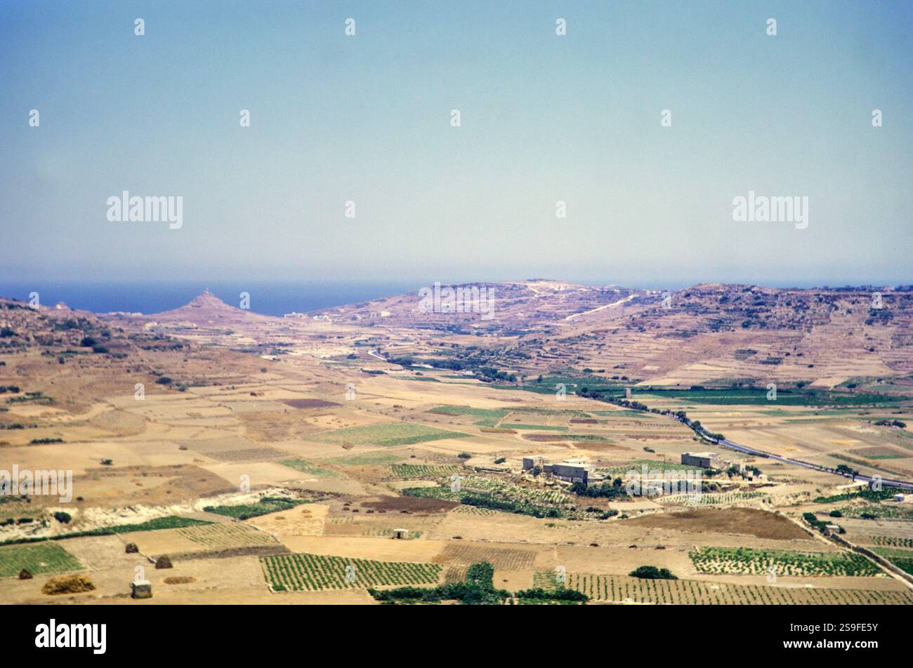 View from Victoria Castle, Gozo, Malta, Europe 1971 Stock Photo - Alamy